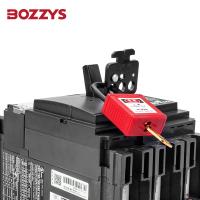 China Black Double Head Lock Hasp Circuit Breaker Safety Lockout MCB Isolation Schneider Steel for sale