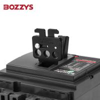 China Black Double Head Lock Hasp Circuit Breaker Safety Lockout MCB Isolation Schneider Steel for sale