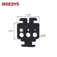 China Black Double Head Lock Hasp Circuit Breaker Safety Lockout MCB Isolation Schneider Steel for sale