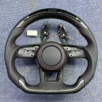 China Premium Carbon Fiber Steering Wheel for Audi A4 - Lightweight & Anti-Slip Modification for sale