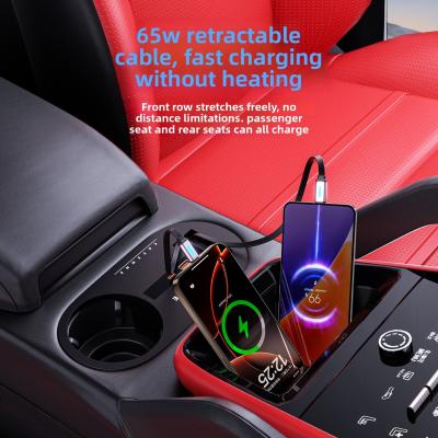 China Compatible Porsche Cayenne Coupe Maybach Cigarette Lighter Stretch Type In-Car Charger TYPE-C Ports 12V/24V Super-Fast Charging for sale