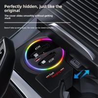 China Super-Fast Charging USB-A & Type-C Ports 12V/24V Ambient Light Dock for BMW X3/IX3/X4/X4 M Interior Modification Accessory for sale