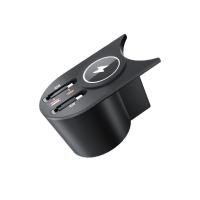 China Compatible Audi A3/A5 Center Console Expansion Dock In-car Wireless Charger Retractable Cable Fast Charging Type-C/ for sale
