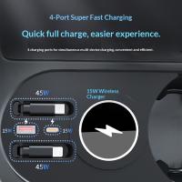 China Compatible Audi A3/A5 Center Console Expansion Dock In-car Wireless Charger Retractable Cable Fast Charging Type-C/ for sale