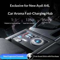 China Audi A4L/A5 Special Car Air Freshener Cigarette Lighter Fast Charging Dock S4/S5 Interior Type-C Wireless Charger Modification for sale