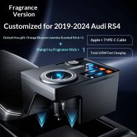 China Audi A4L/A5 Special Car Air Freshener Cigarette Lighter Fast Charging Dock S4/S5 Interior Type-C Wireless Charger Modification for sale