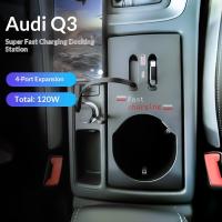 China 120W Fast Charging Multi-function Docking Station USB/Type-C Interface Interior Modification Accessories for Audi Q3 for sale