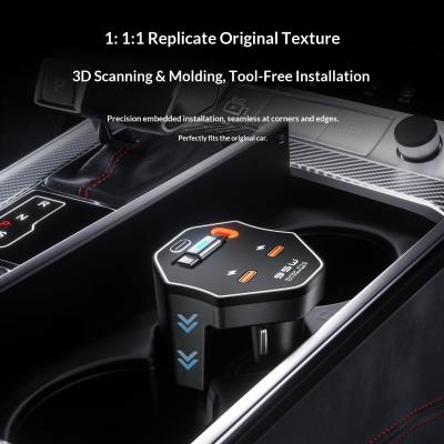 China Compatible Audi A6/A7/RS7/RS6/S6; In-car Docking Station TYPE-C Ports 12V/24V Cigarette Lighter Adapter Fast-charging Device for sale