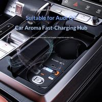 China Applicable Audi Q7 Car Aromatherapy Dock Cigarette Lighter Extension Adapter TYPE-C Port 12V/24V High-performance Charging for sale
