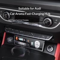 China Central Console Expansion Dock For Audi Q5L  Super-Fast Car Charger Cigarette Lighter Adapter Type-C Port Aroma Diffuser for sale