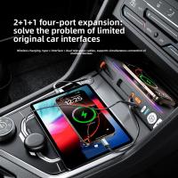 China Air Freshener Dock For Volkswagen Tiguan L Phone Charger Cigarette Lighter Retrofit Charging Type-C Ports Stretch-type for sale