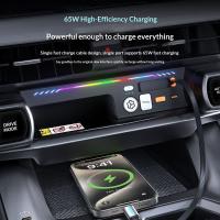 China Car Air Freshener Docking Station Wildlander RAV4 Center Console Modification Part Cigarette Lighter Adapter QC3.0 Fast Charge for sale