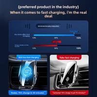China 2026 New Car Wireless Charger Mobile Phone Holder Automatic Induction Bluetooth Remote Control 360-Degree Rotation Metal Support for sale