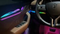 China Modern Design RGB Neon LED Strip Lights for Maserati Ghibli Dynamic Ambient Interior Atmosphere Light Auto Interior Lighting for sale