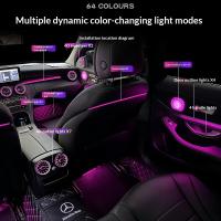 China Ambient Light For  Mercedes-Benz C-Class W204 205 W206 & GLC  Atmosphere Lamp 12V 5W Dynamic Magic Color Streamer Interior Lamp for sale