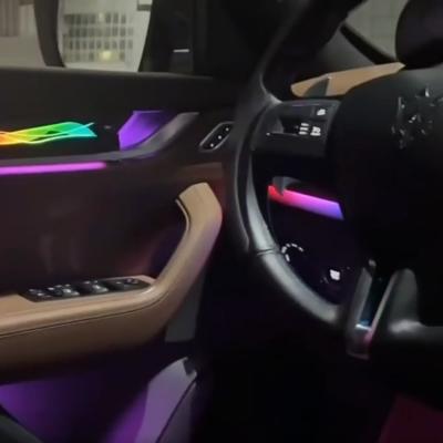 China High-Quality LED Ambient Lighting for Maserati Quattroporte & Ghibli-Luxury Interior Atmosphere Light with Color-Changing Modes for sale