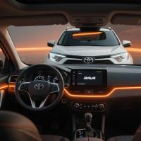 China Premium Ambient Lighting for Toyota RAV4  Dimmable Interior Lights with Stable Performance for Interior Upgrade for sale
