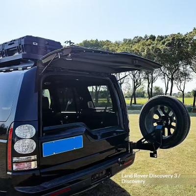 China Black Rear-Mounted Spare Tire Rack for Land Rover Discovery 3 & 4 Also Fits Tailgate Bracket for sale