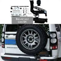 China Black Rear-Mounted Spare Tire Rack for Land Rover Discovery 3 & 4 Also Fits Tailgate Bracket for sale