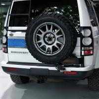 China Black Rear-Mounted Spare Tire Rack for Land Rover Discovery 3 & 4 Also Fits Tailgate Bracket for sale
