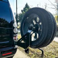 China Black Rear-Mounted Spare Tire Rack for Land Rover Discovery 3 & 4 Also Fits Tailgate Bracket for sale