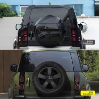 China Smoked Black LED Tail Lights Assembly For 2020-2026 Land Rover Defender Old To New Upgrade Rear Brake Turn Signal Lamp for sale