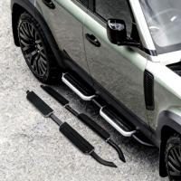 China Aluminum Fixed Side Steps for Land Rover Defender 110/90/130 Exterior Running Board Replacement & Off-Road Modification Parts for sale