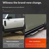 China Aluminum Fixed Side Steps for Land Rover Defender 110/90/130 Exterior Running Board Replacement & Off-Road Modification Parts for sale