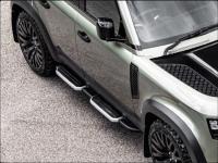 China Aluminum Fixed Side Steps for Land Rover Defender 110/90/130 Exterior Running Board Replacement & Off-Road Modification Parts for sale