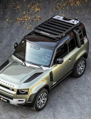China Aluminum Alloy  Roof Rack for Land Rover Defender 90 Easy Installation Off-Road Rack Ideal for Luxury Travel & Camping for sale