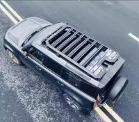 China Aluminum Alloy  Roof Rack for Land Rover Defender 130 with 100kg Capacity Luggage Frame Ladder Bag Roof Platform for sale