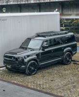 China Aluminum Alloy  Roof Rack for Land Rover Defender 130 with 100kg Capacity Luggage Frame Ladder Bag Roof Platform for sale