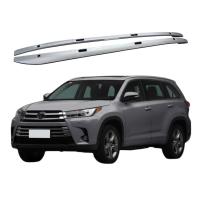 China 2015-2026 Toyota Highlander Aluminum Alloy Roof Rack Factory-Installed Roof Rails Vehicle-Specific Silver Finish 100kg Capacity for sale