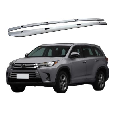 China 2015-2026 Toyota Highlander Aluminum Alloy Roof Rack Factory-Installed Roof Rails Vehicle-Specific Silver Finish 100kg Capacity for sale