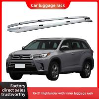 China 2015-2026 Toyota Highlander Aluminum Alloy Roof Rack Factory-Installed Roof Rails Vehicle-Specific Silver Finish 100kg Capacity for sale