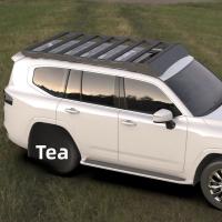China Roof Rack Platform for Toyota Land Cruiser LC300, Heavy Duty Aluminum Roof Cargo Carrier Luggage Basket for sale