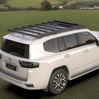 China Roof Rack Platform for Toyota Land Cruiser LC300, Heavy Duty Aluminum Roof Cargo Carrier Luggage Basket for sale