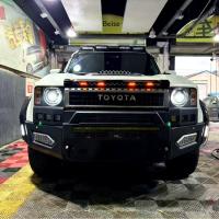 China LED Lighted Hood Deflector Guard ABS Bug Shield for Toyota Land Cruiser Prado LC250 2024+ for sale