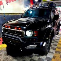 China LED Lighted Hood Deflector Guard ABS Bug Shield for Toyota Land Cruiser Prado LC250 2024+ for sale
