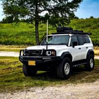 China Off-Road Competition Front Bumper For Toyota Land Cruiser Prado LC250 2024 -2026 Steel Black for sale