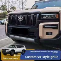China Flagship Off-Road Performance Upgrade For 24-26 Prado LC250 New Condition ABS Plastic Modified Front Bumper with Grille for sale
