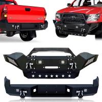 China Front/Rear Bumpers with Winch LED Lights Tow Hook  for  2005-2015 Toyota Tacoma for sale