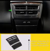 China Carbon Fiber Trim Covers For Tesla Model S 2014-2021 Center Console Door Rear Air Vent Outlet for sale