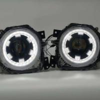 China Suzuki Jimny JB64 JB74 2019-2026 LED Headlight Angel Eye 4 Eye 6 square DRL Projector Lamp for sale