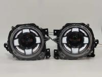 China Suzuki Jimny JB64 JB74 2019-2026 LED Headlight Angel Eye 4 Eye 6 square DRL Projector Lamp for sale