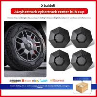 China Hub Cap Center Cover & Lug Nut Cap Set  For Tesla Cybertruck Matte Black Wheel Center Protector & Screw Nut Cover Mod Parts for sale