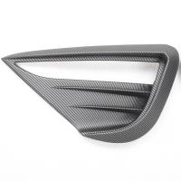 China Wolf Tooth Style Front Fog Light Frame Trim Exterior Modification Accessories for Tesla Model Y 2019-2024 for sale