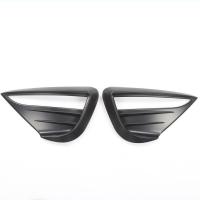 China Wolf Tooth Style Front Fog Light Frame Trim Exterior Modification Accessories for Tesla Model Y 2019-2024 for sale