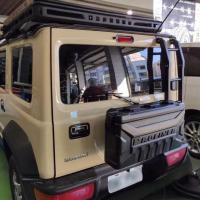 China For 07-25 Jimny Rear Door Toolbox External Storage Box Small Schoolbag Modified Accessories with 3/5 Doors for sale