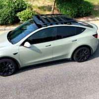 China Aluminum Alloy Roof Rack for Tesla Model Y - High-Capacity Luggage Holder for Camping Travel & Adventure | Durable Build for sale